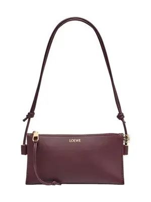 Loewe Joya Leather Shoulder Bag - Burgundy