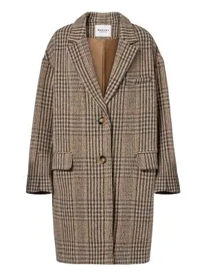 MARANT ETOILE Limiza Virgin Wool Coat - Beige