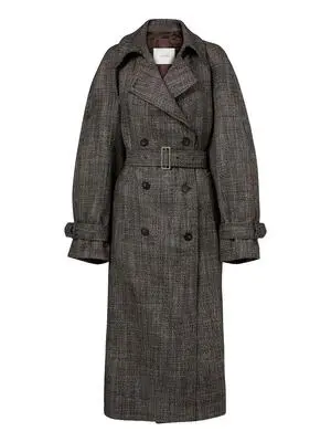 JOSEPH Laurin Double-breasted Virgin Wool Coat - Brown