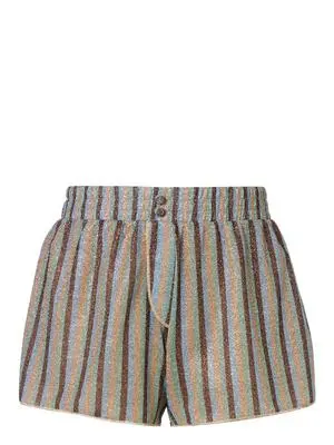 Oseree Lumière Striped Shorts - Multicoloured