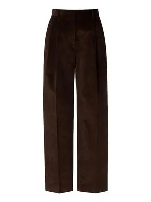 TOTEME Cotton Corduroy Wide-leg Pants - Brown