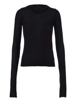 Rick Owens Hooded Top - Black