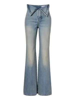 Alexander McQueen High-rise Wide-leg Jeans - Blue