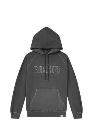 NEIGHBORHOOD Logo-embroidered Cotton-jersey Hoodie - Black