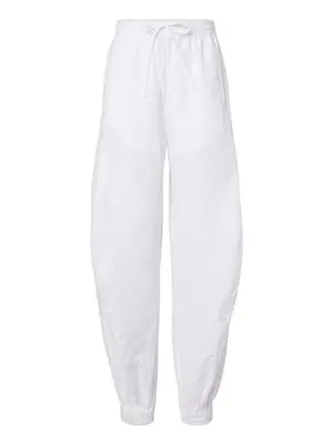RÓHE Cotton-blend Barrel-leg Pants - White