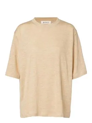 RÓHE Linen T-shirt - Beige