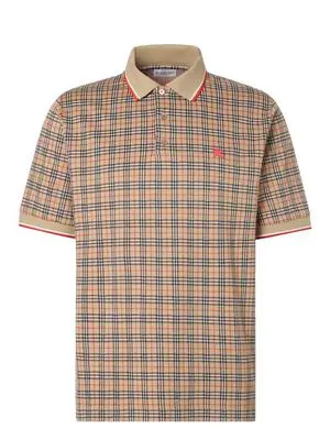 Burberry Check Polo Shirt - Multicoloured