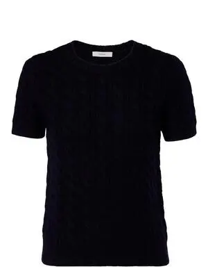 Vince Wool And Cashmere-blend Sweater - Blue
