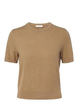 Vince Wool And Cashmere-blend Sweater - Brown