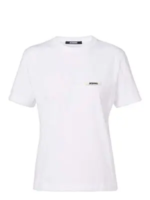 Jacquemus Logo Cotton Jersey T-shirt - White
