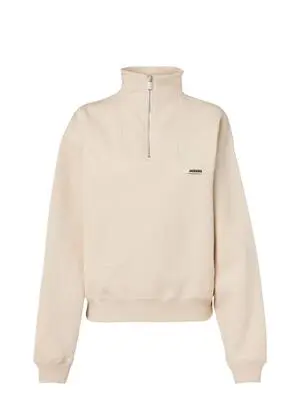 Jacquemus Logo Cotton-jersey Sweatshirt - Beige