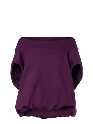 Dries Van Noten Cocoon Cotton Jersey Sweatshirt - Purple