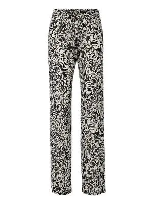 Dries Van Noten Printed Straight-leg Trousers - Black