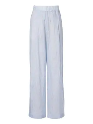 Dries Van Noten Striped Wide-leg Pants - Blue