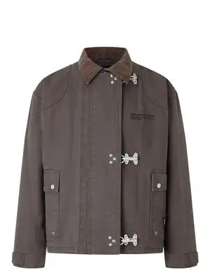 NEIGHBORHOOD Logo-embroidered Padded Cotton Jacket - Brown
