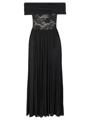 Zimmermann Off-the-shoulder Lace-trimmed Gathered Maxi Dress - Black