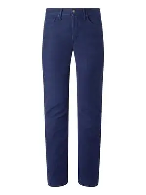 TOM FORD Slim-fit Cotton-blend Trousers - Blue