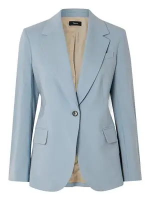 Theory Wool-blend Lynnia Blazer - Blue