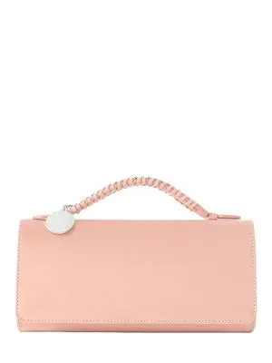 Stella McCartney Falabella Recycled Satin Clutch Peach