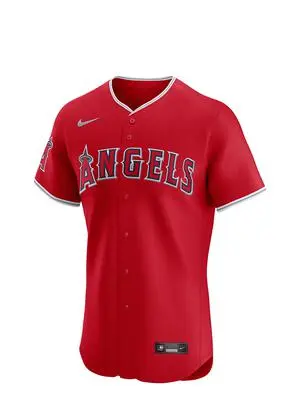 Nike Los Angeles Angels Dri-fit Adv Mlb Elite Jersey - Red