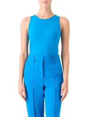 Akris Sleeveless Stretch Modal Top - Cobalt Blue