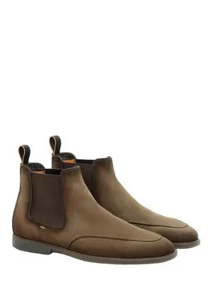 Santoni Claw Chelsea Boot - Brown