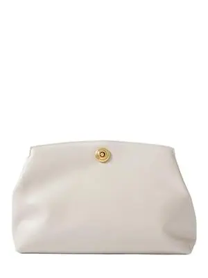 LIFFNER Leather Clutch - Cream