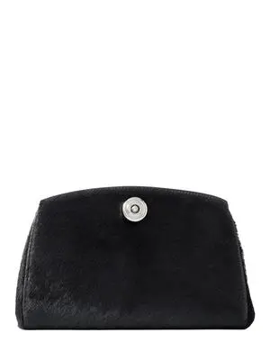 LIFFNER Calf-hair Clutch - Black