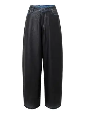 Acne Studios 2023 Coated Wide-leg Jeans - Black