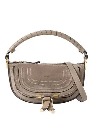 Chloé Marcie Suede Shoulder Bag - Brown