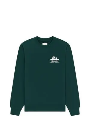 Aimé Leon Dore Unisphere Crewneck Sweatshirt - Green