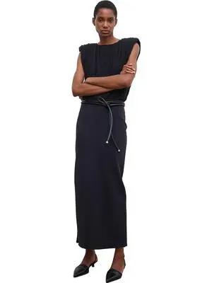 HOUSE OF DAGMAR Stretch Jersey Ankle-length Skirt - Black