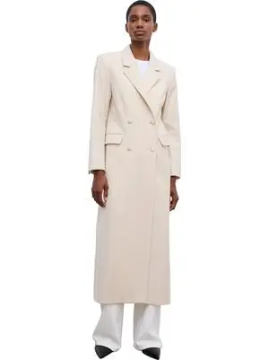 HOUSE OF DAGMAR Long Tailored Blazer - Sand Beige