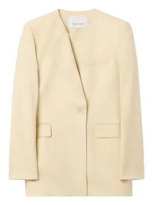 HOUSE OF DAGMAR Sb Hourglass Blazer - Sand Beige