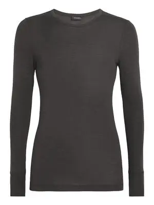 Hanro Woolen Silk Long Sleeve T-shirt - Grey