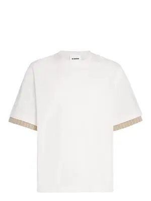 JIL SANDER Cotton Double-sleeve T-shirt - White