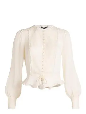 PAIGE Britt Silk Blouse