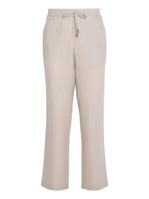 Colombo Cashmere-linen Trousers - Beige
