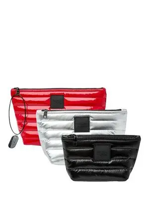 THINK ROYLN Travel Trio Zip Pouches - Lipstick