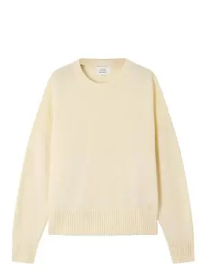Loulou De Saison Anton Embroidered Cashmere Sweater - Yellow