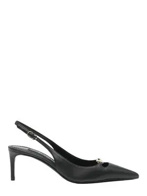 Dolce & Gabbana Leather Slingback Pumps - Black