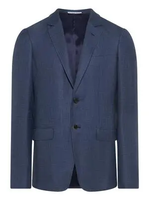 Gabriela Hearst Irving Jacket In Virgin Wool, Silk And Linen - Denim