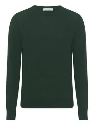 Gabriela Hearst Palco Merino Wool Crewneck Sweater - English Green