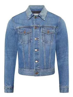 Gabriela Hearst Barry Trucker Jacket - Uruguayan Blue