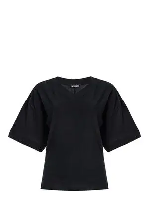 EB DENIM Eero V-neck T-shirt - Black