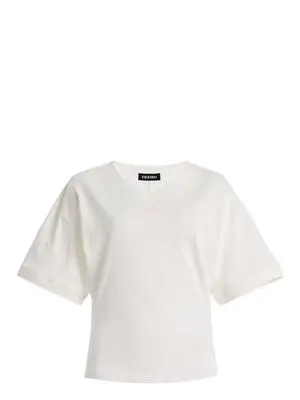EB DENIM Eero V-neck T-shirt - White