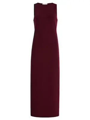 HIGH SPORT Devin Wool Midi Dress - Burgundy