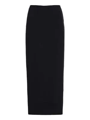 HIGH SPORT Cassidy Wool Maxi Skirt - Black