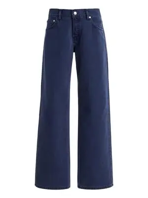 EB DENIM Rigid Low-rise Baggy Jeans - Navy