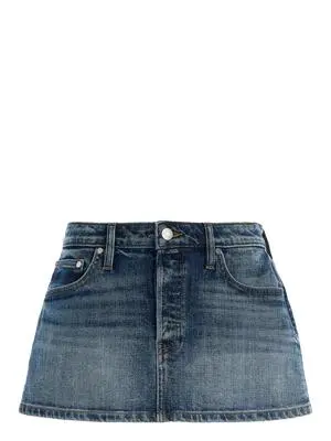 EB DENIM Cherry Denim Mini Skirt - Medium Wash